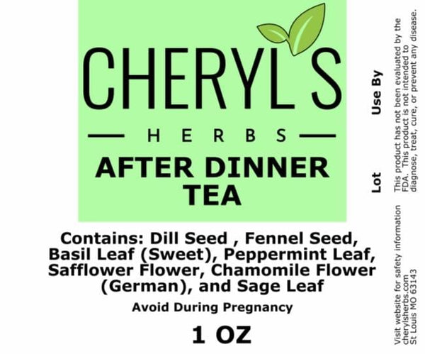 AFTER DINNER TEA - 100% ORGANIC | Cheryls Herbs